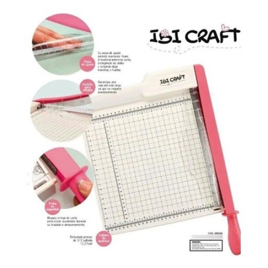 Guillotina Cizalla De Palanca Ibi Craft Rosada A4 Y A3 305mm De Corte ...